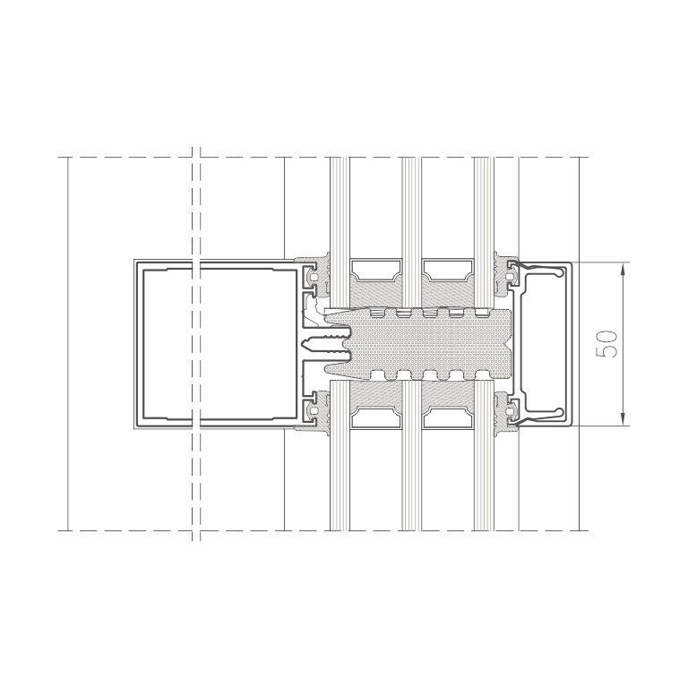 System FA 50N HI - YAWAL SA - architektoniczne systemy aluminiowe